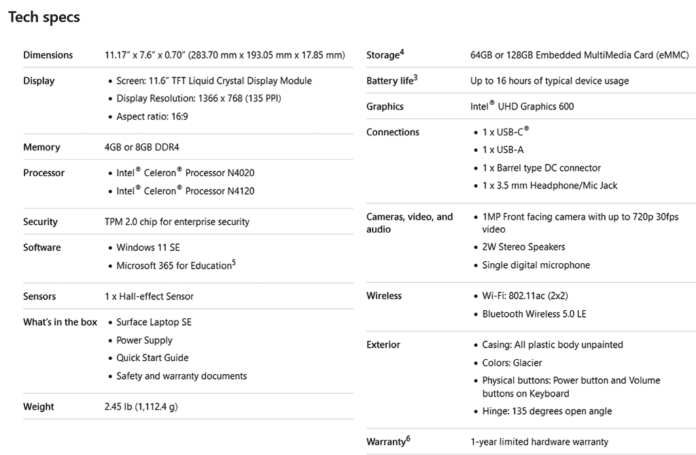 Microsoft launches the Surface Laptop SE at $249 | Club386
