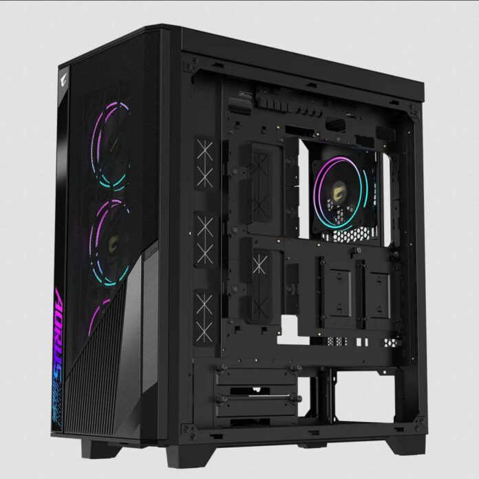Gigabyte launches classy Aorus C500 Glass PC case with vertical GPU ...