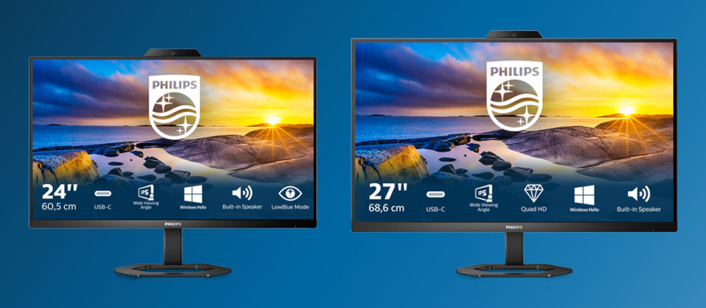 Philips launches two monitors with Windows Hello camera | Club386