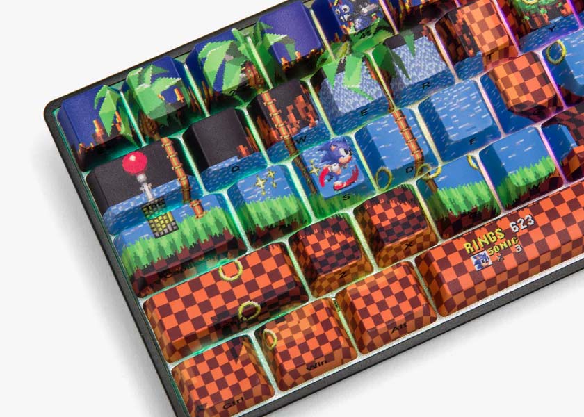 Higround's Sonic themed keyboards put Green Hill Zone at your ...