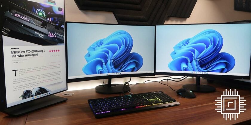 Home office monitor setup: flat, curved or portrait | Club386