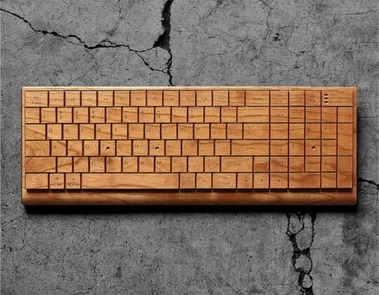 This exquisite Hacoa wooden keyboard looks amazing but costs a small ...
