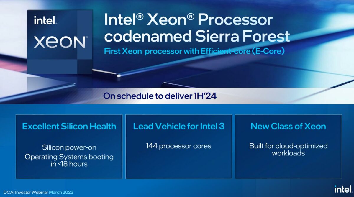 Updated Intel server roadmap heralds 18A process Clearwater Forest Xeon ...