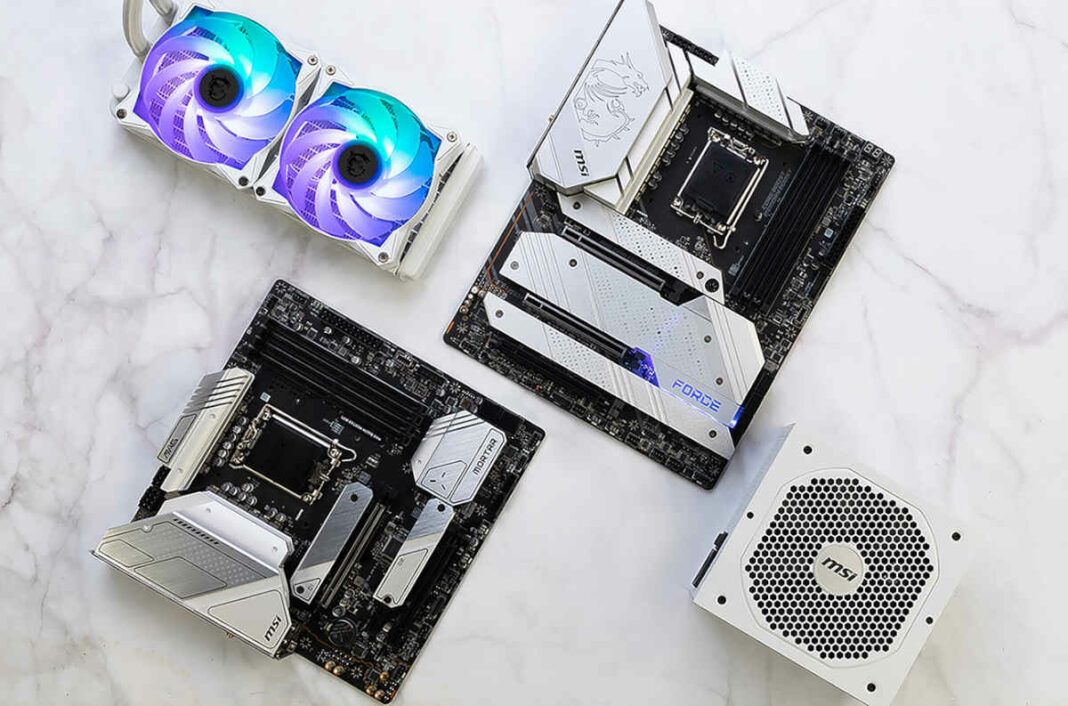 MSI skates on thin ice with all-white components and frosty peripherals ...