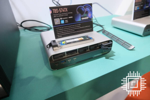 QNAP shows off tiny but powerful five-bay all-flash NVMe ES1 SSD ...