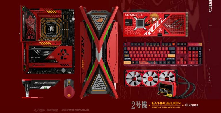 Asus ROG x Evangelion-02 component refresh shines light on EVA-02 and ...