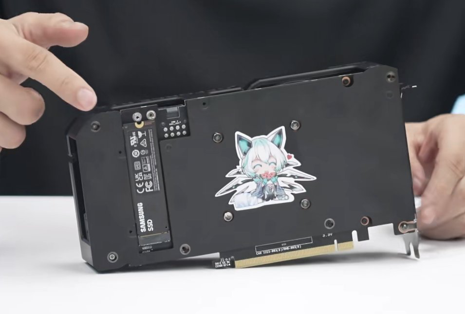 Asus shows GeForce RTX 4060 Ti card with an M.2 SSD slot on the back ...