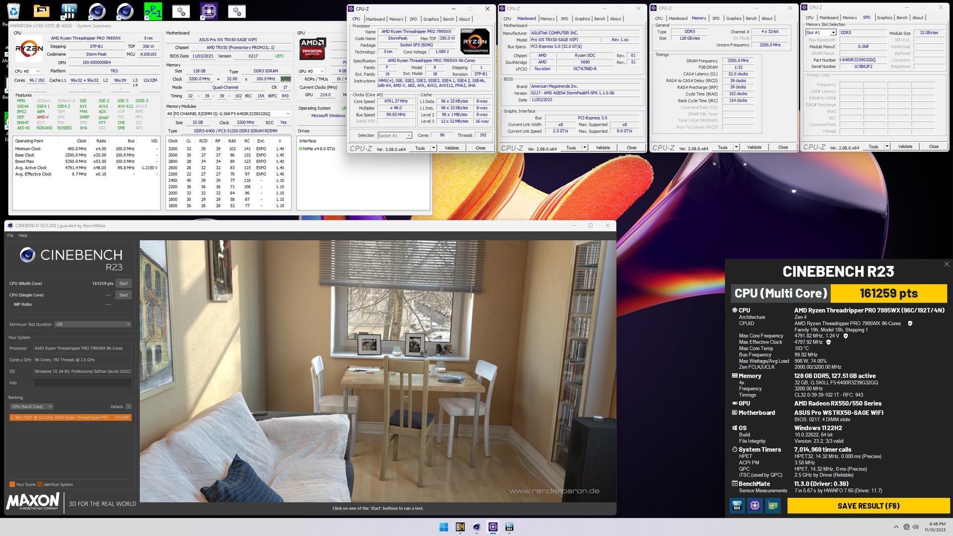 AMD Threadripper 7995WX breaks three Cinebench world records | Club386
