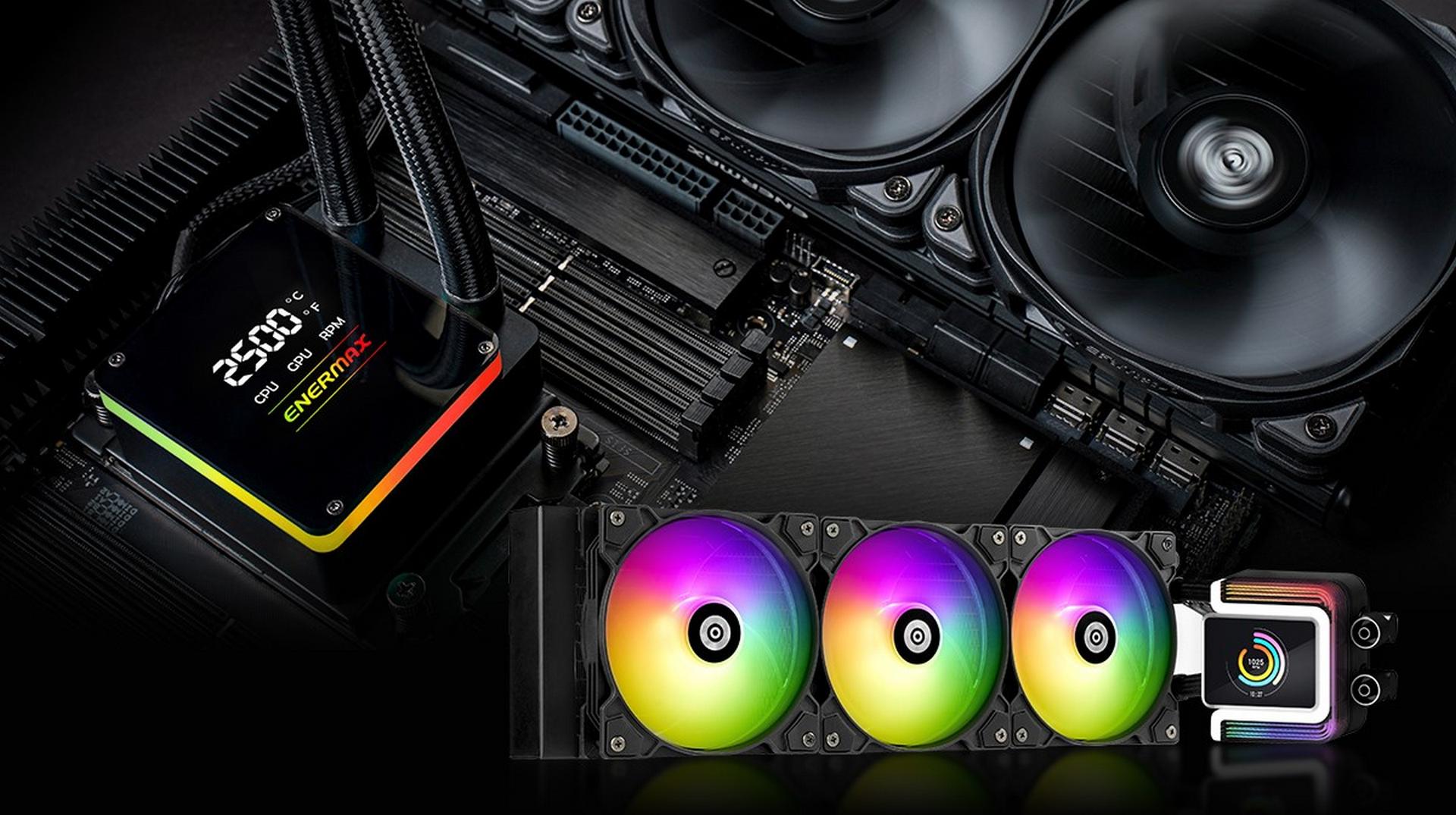 Enermax showcases AIO coolers with detachable LCD screens | Club386