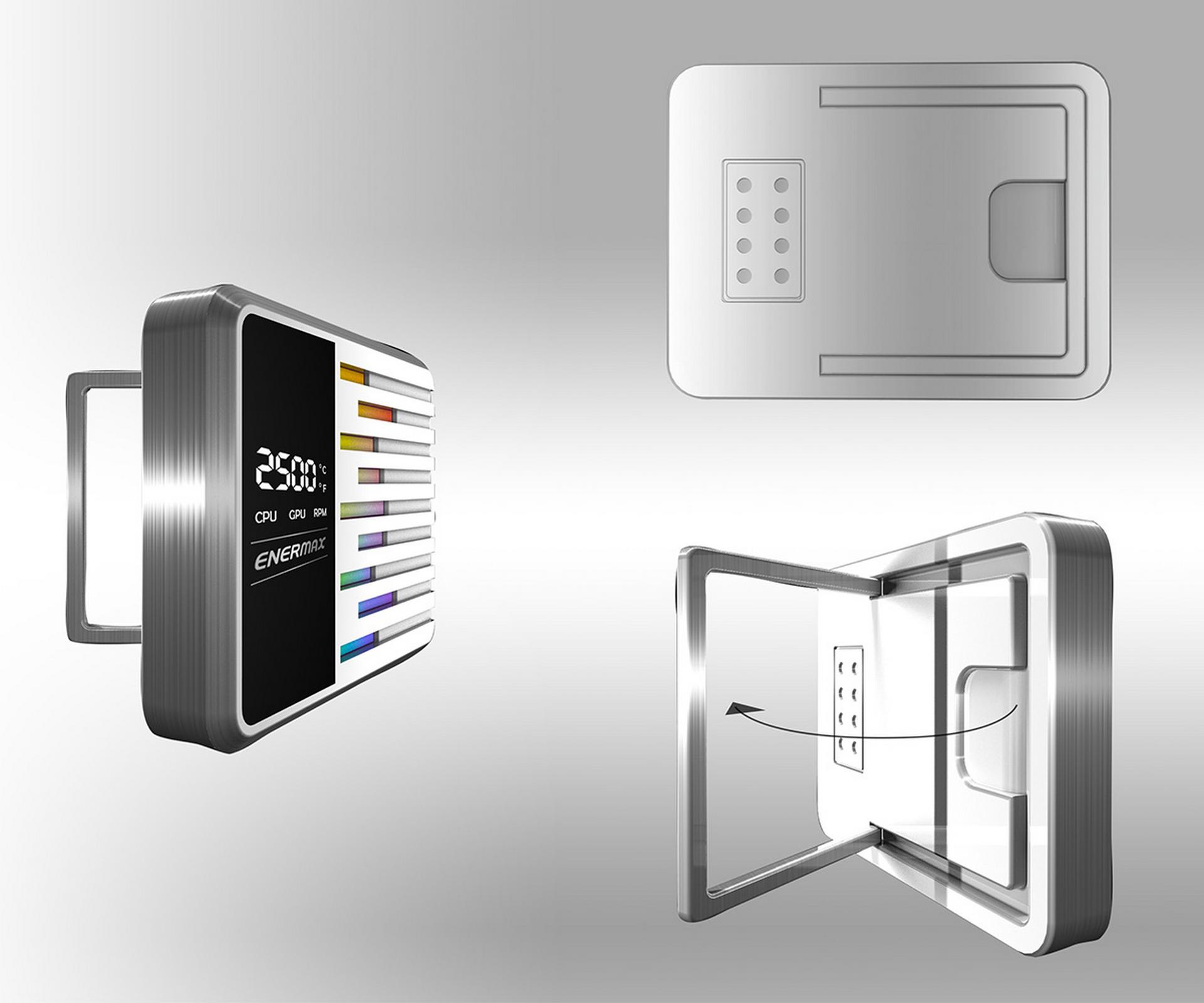 Enermax showcases AIO coolers with detachable LCD screens | Club386