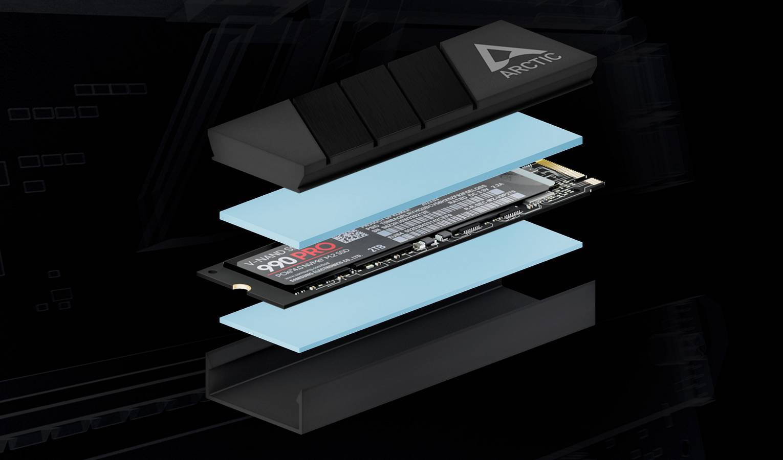 Arctic M2 Pro SSD cooler can tame Samsung’s 990 Pro | Club386
