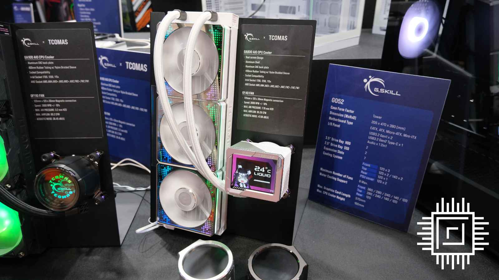 G.Skill's new 360mm AIO cooler has a swanky hot-swappable LCD