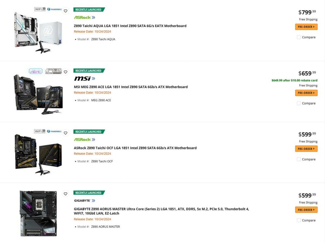 Intel Z890 motherboards range from $189 to a whopping $800 | Club386