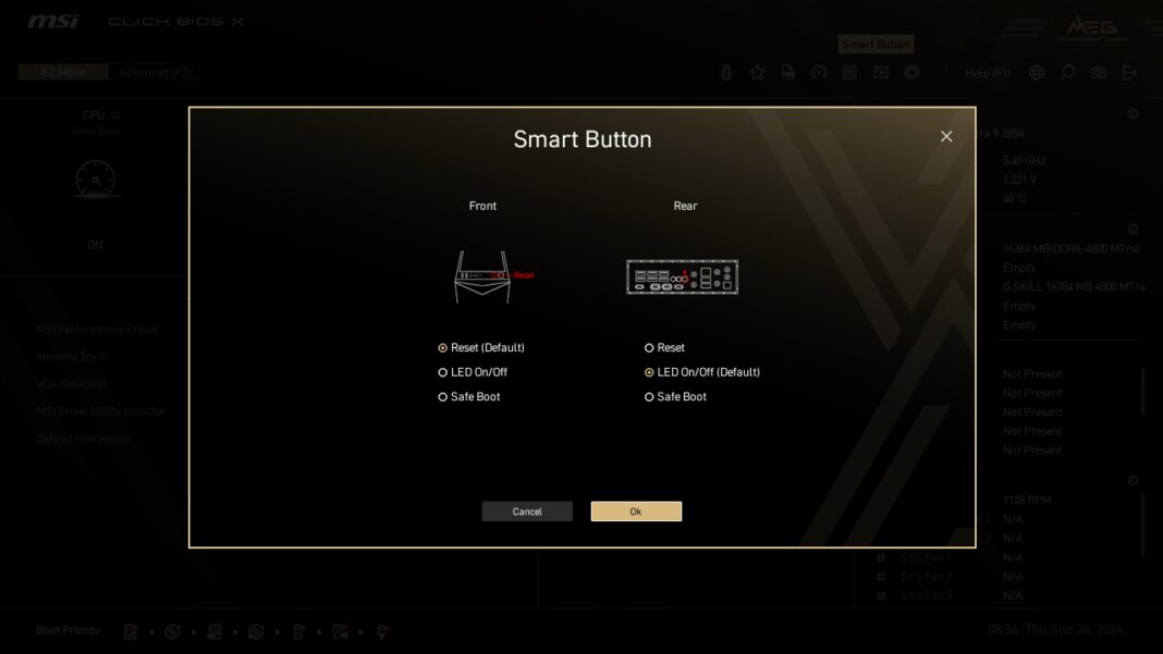 Exploring MSI Click BIOS X with MEG Z890 Ace | Club386