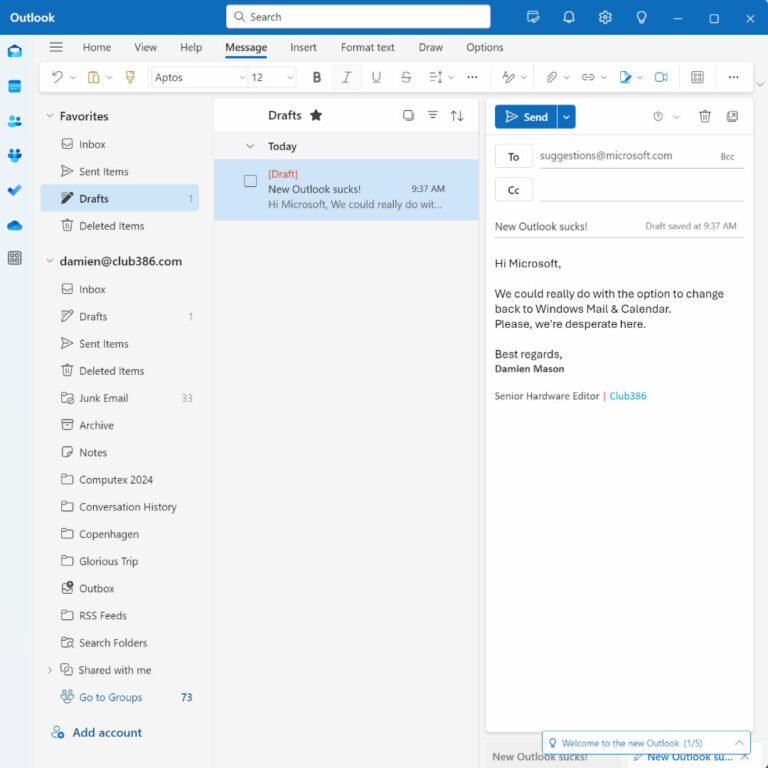 Scripts help you avoid Microsoft's pushy New Outlook on Windows