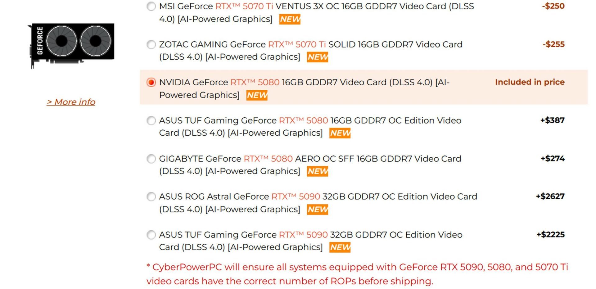 Cyberpower verifies its Nvidia RTX 50 Series PCs have all ROPs | Club386