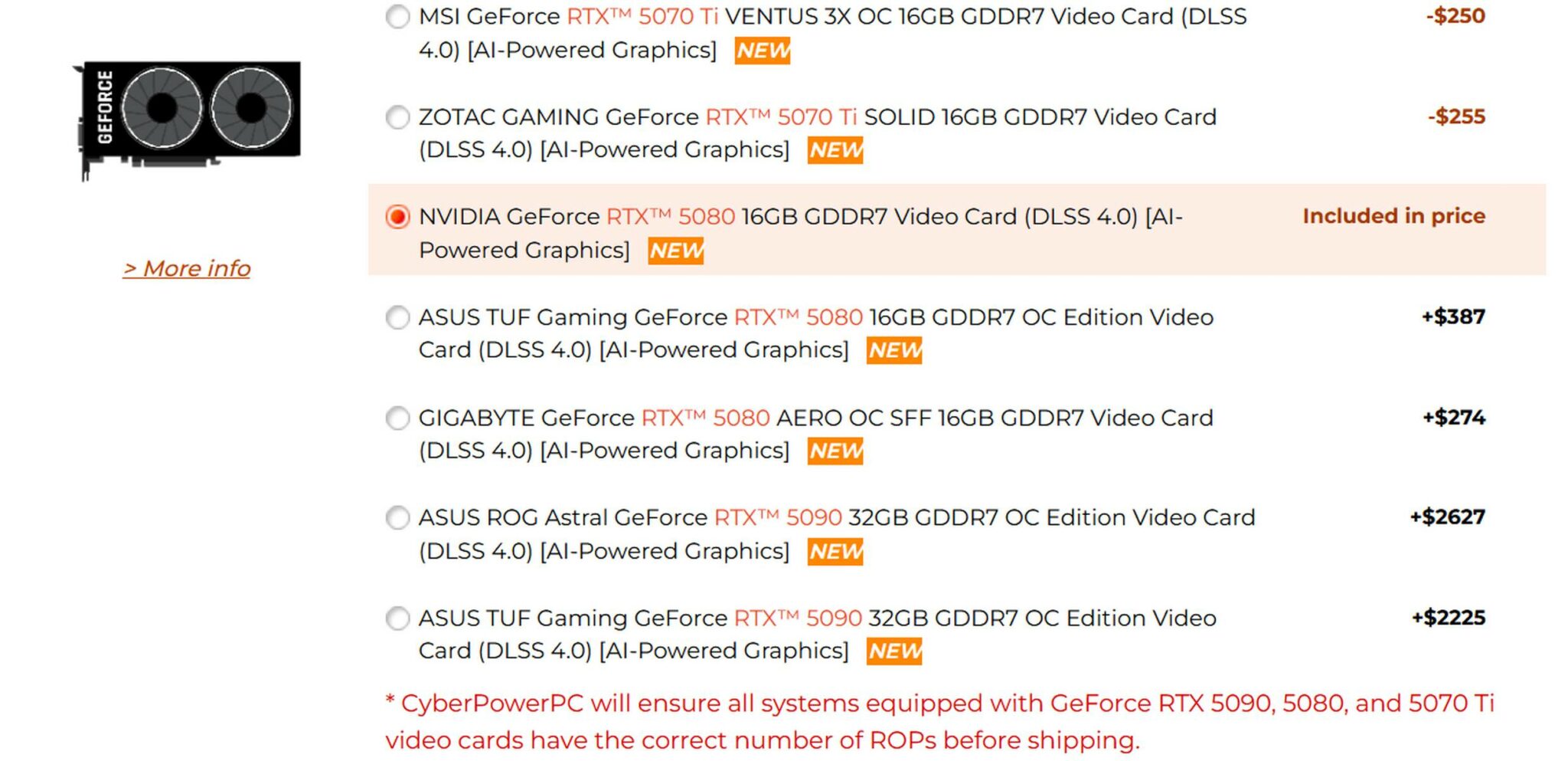 Cyberpower verifies its Nvidia RTX 50 Series PCs have all ROPs | Club386