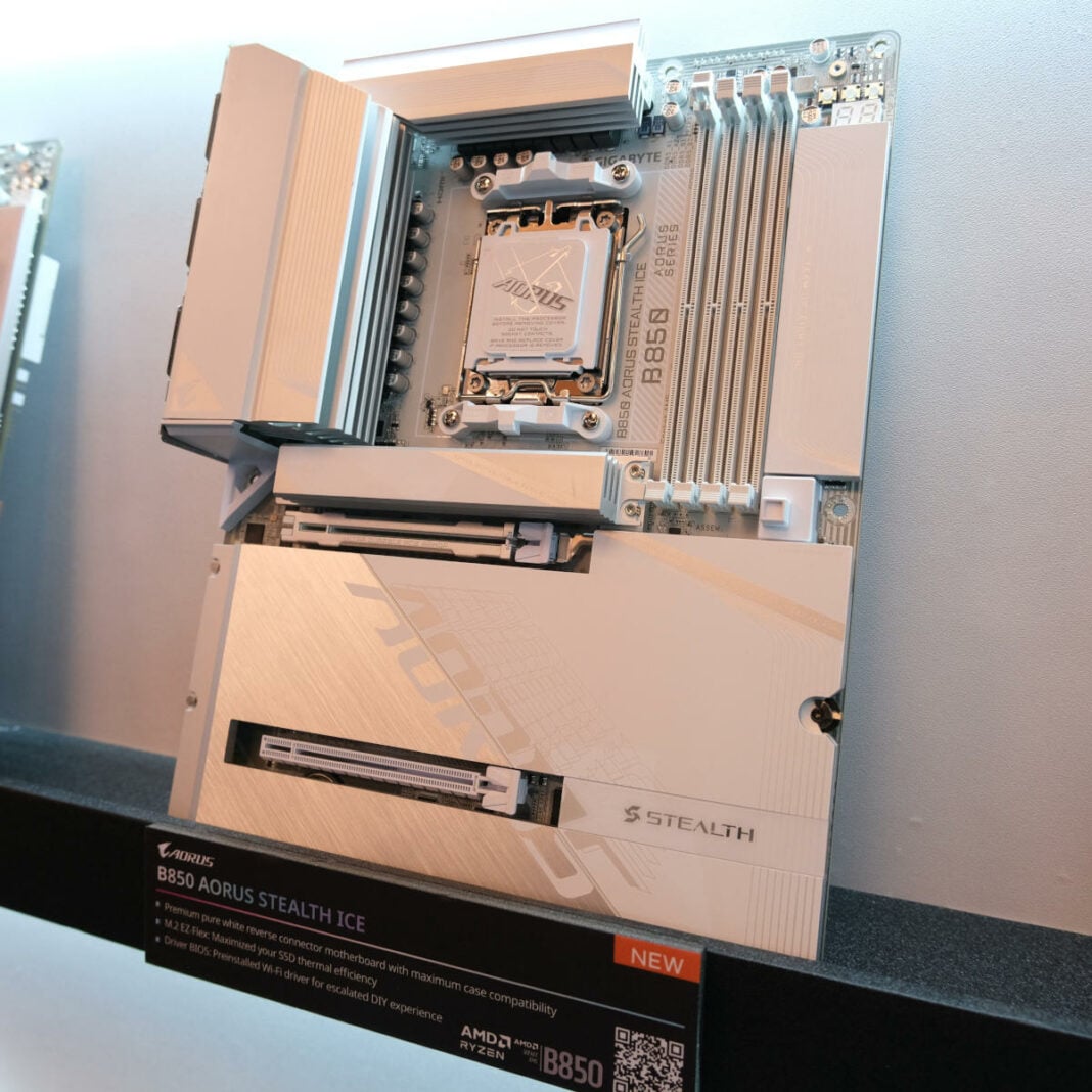 Gigabyte launches two Aorus Stealth Ice back-connect motherboards for ...