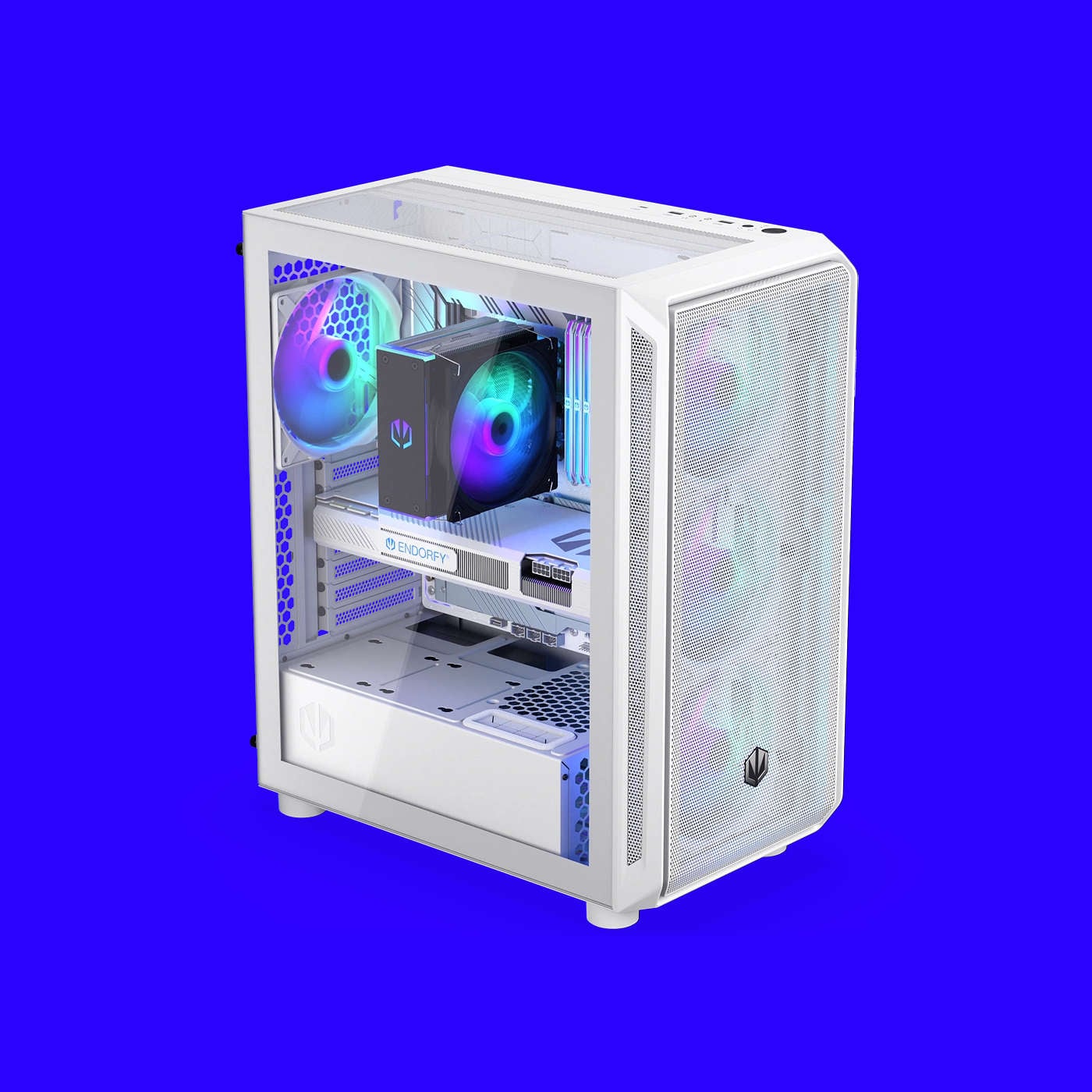 Endorfy makes your hardware shine with the Arx 500 White ARGB case ...