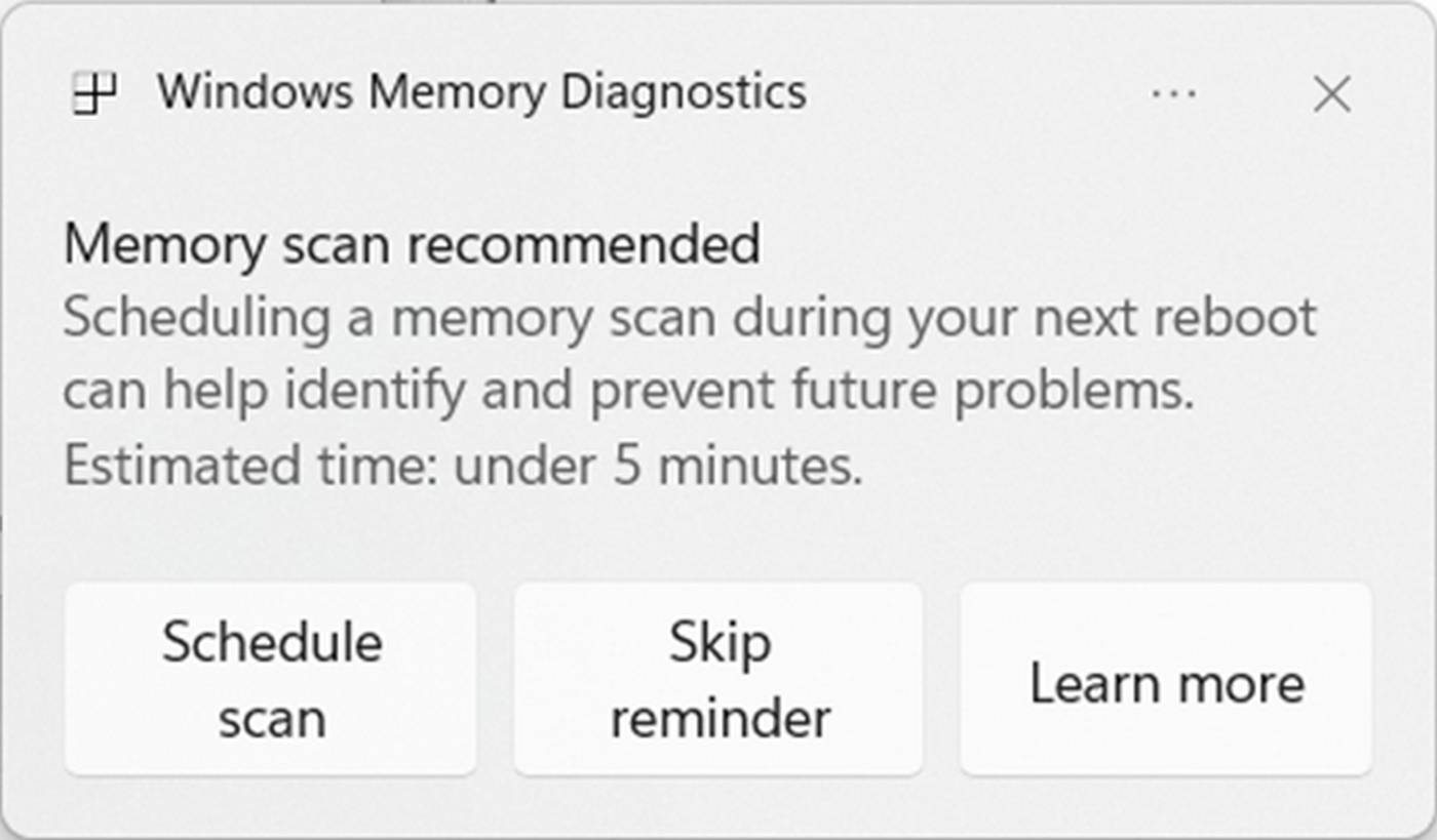 Windows 11 adds Proactive Memory Diagnostics to detect RAM-related ...