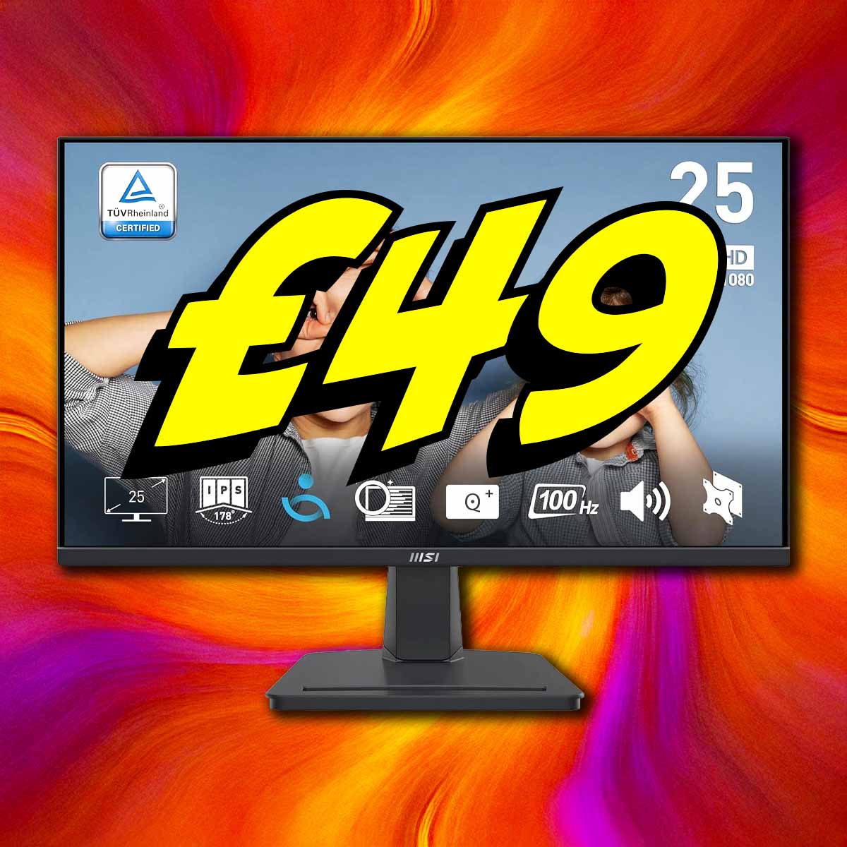 You can get a 100Hz MSI monitor for just £49 right now, if you’re ...