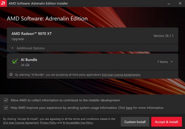 AMD’s new Radeon GPU driver contains an optional 34GB AI bundle – here ...