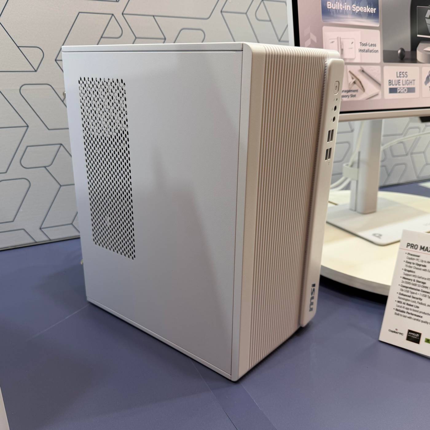 A closer look at the all-new MSI Pro Max product series displayed at ...
