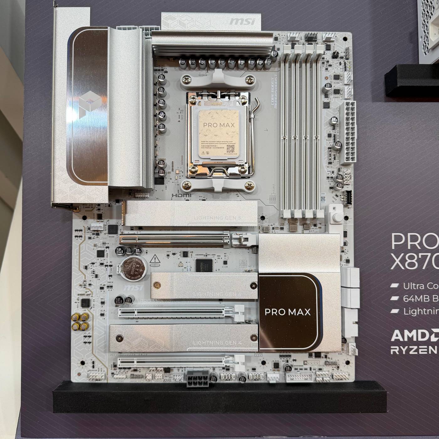 A closer look at the all-new MSI Pro Max product series displayed at ...