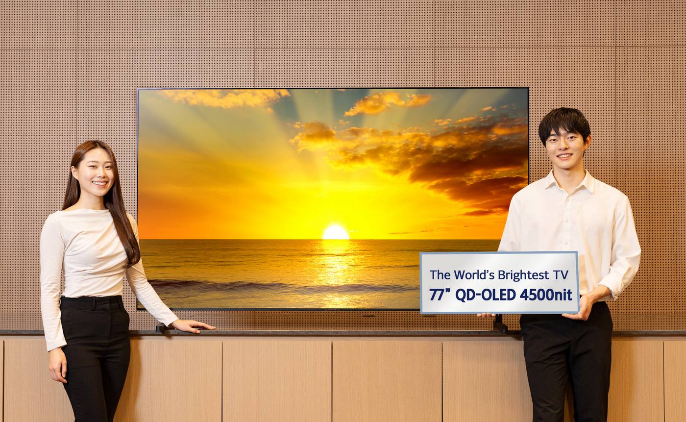 Samsung presents the world’s brightest QD-OLED TV, peaking at a retina ...
