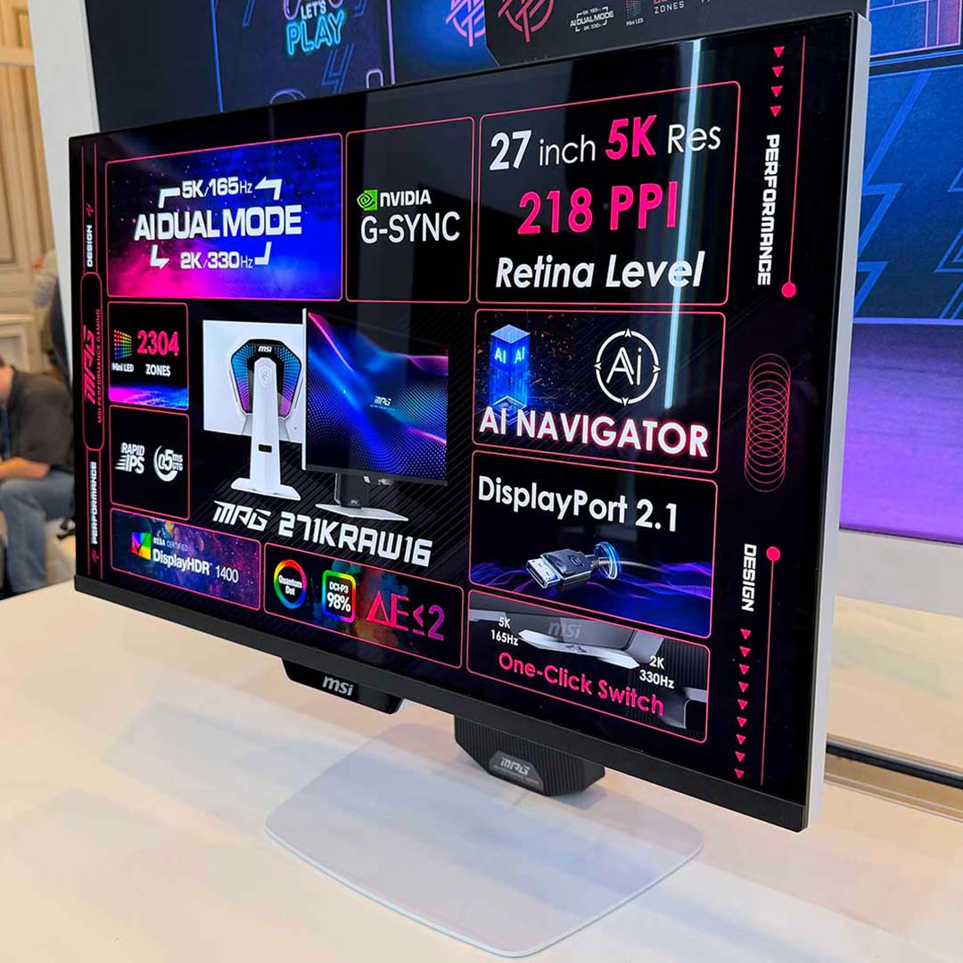 MSI debuts its MEG X QD-OLED AI gaming monitor, alongside Nvidia G-Sync ...