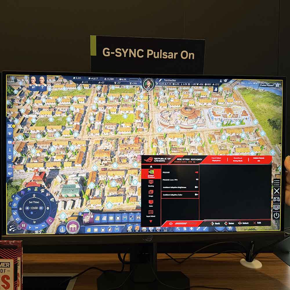 I tried Nvidia G-Sync Pulsar, and it makes a huge difference to motion clarity, even in strategy ...