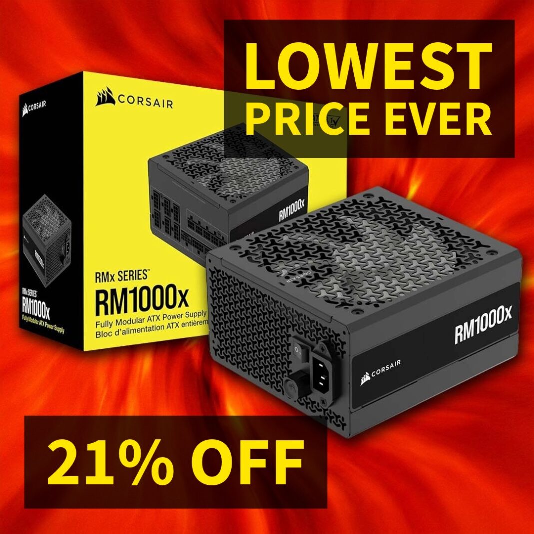 Grab this 1,000W Corsair PSU for its lowest ever price, if you're quick ...